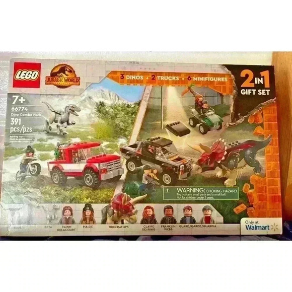 Lego | Toys | New Lego 2 In Jurassic World Dino Combo Pack Triceratops ...